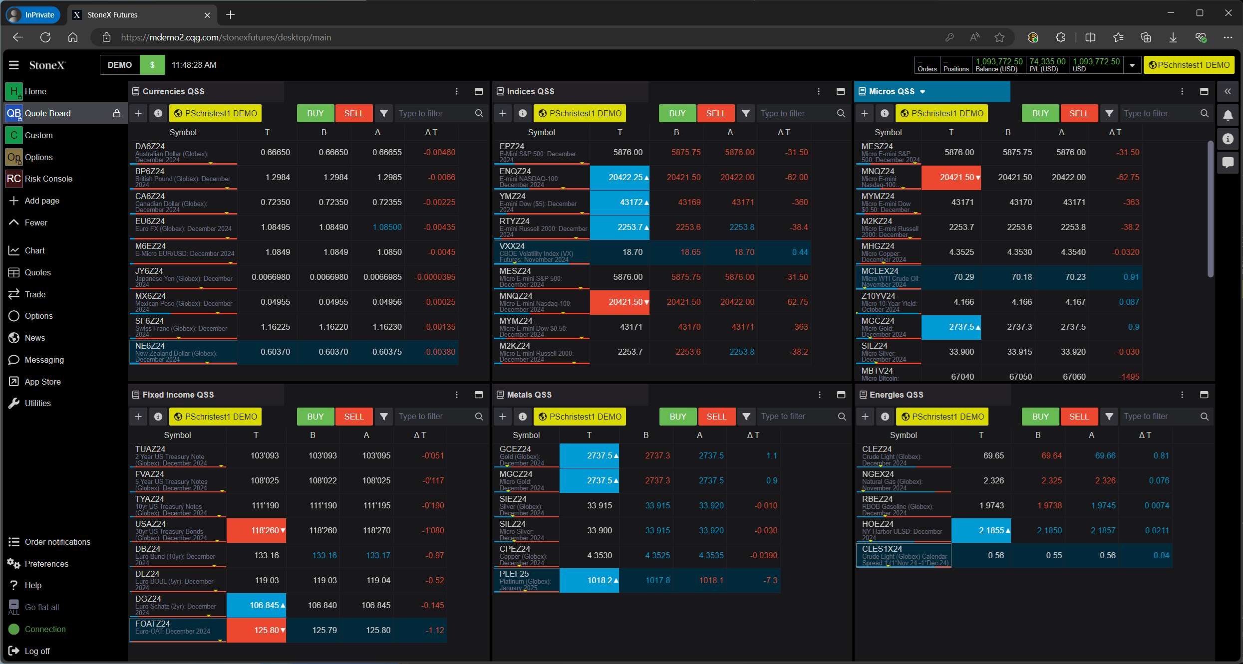 StoneX Futures Trading Platform